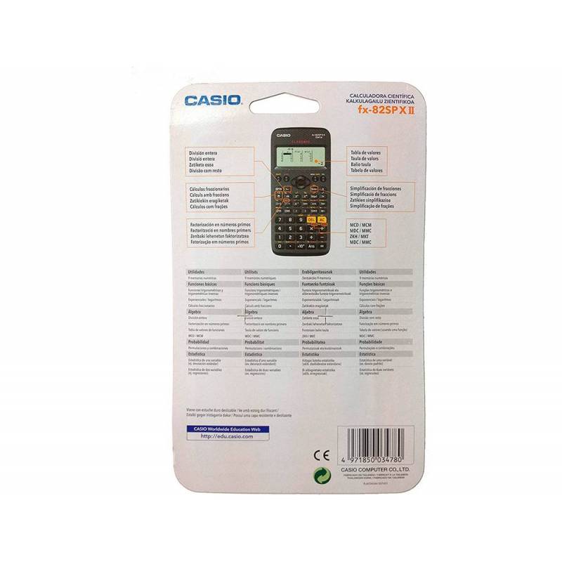 Calculadora casio fx-82sp cw iberia classwiz cientifica + 300 (77740)
